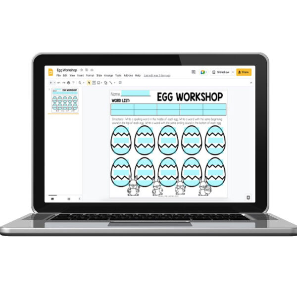 Digital Spelling Activities - Holiday and Seasonal - Egg Workshop ...