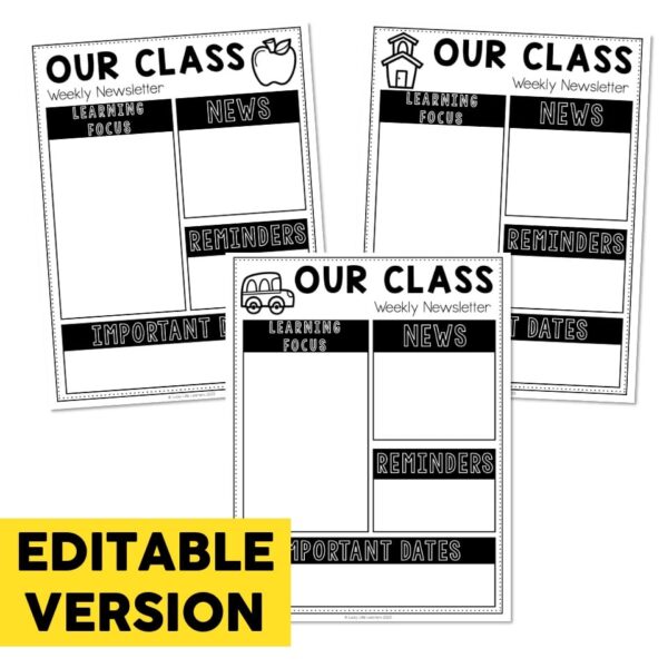 Editable – Classroom Setup – Back to School Resources – Weekly ...
