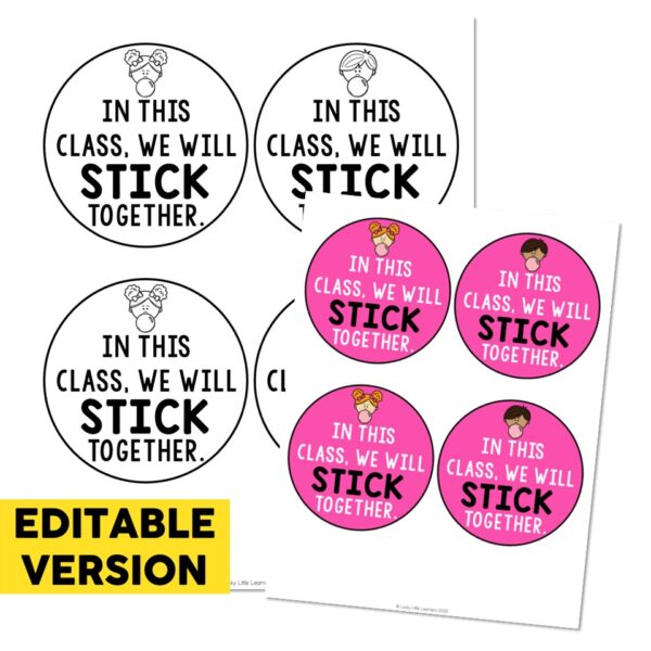 Editable - Classroom Setup - Gift Tags - Beginning of Year Student ...