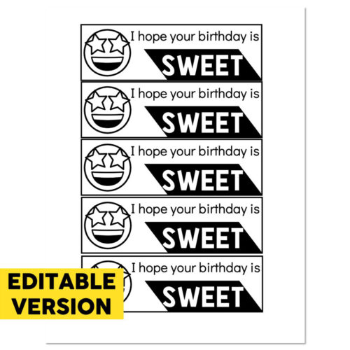 Editable - Classroom Setup - Gift Tags - Birthday Gift Tags - I hope ...