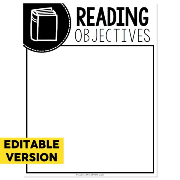 Editable - Classroom Setup - I Can Statements - Reading - Reading ...