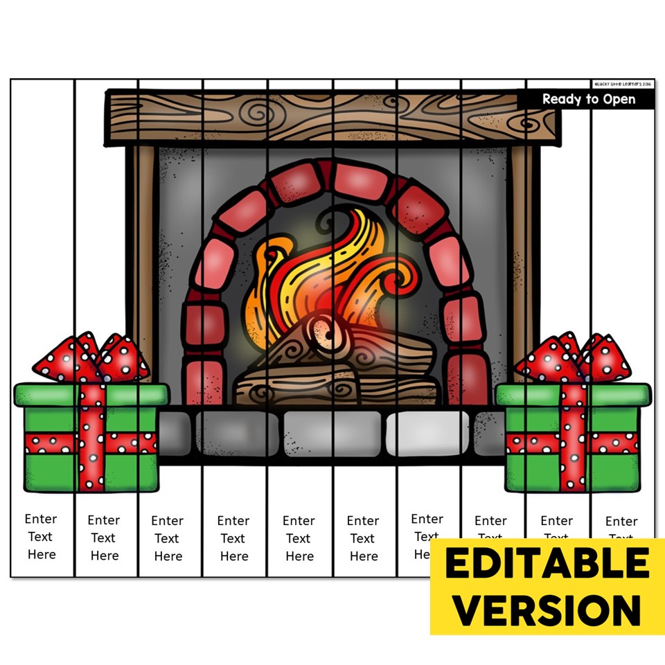 Editable December Math Puzzle – Ready to Open - Lucky Little Learners