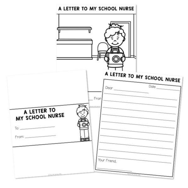 Friendly Letter or Thank You Letter - School Nurse - Lucky Little Learners