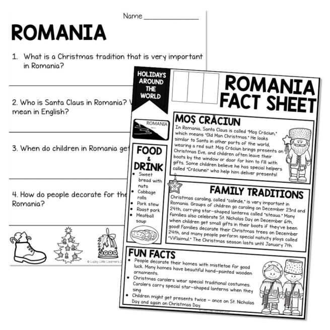 Holidays Around the World – Reading Passage – Romania - Lucky Little ...
