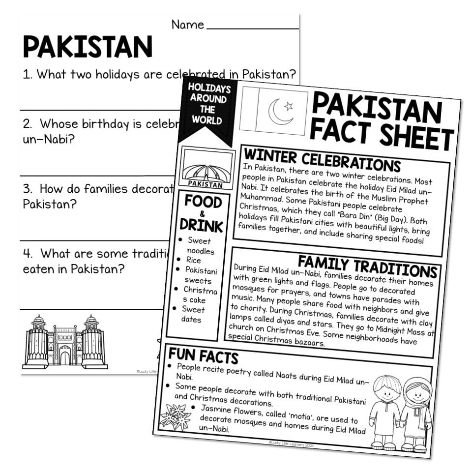 Holidays Around the World – Reading Passage - Pakistan - Lucky Little ...