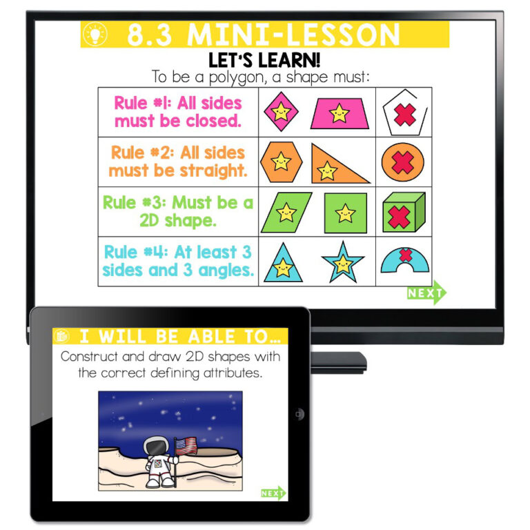 Lucky to Learn Math - 2D Shapes - Lesson 8.3 - Teaching Slides - Lucky ...