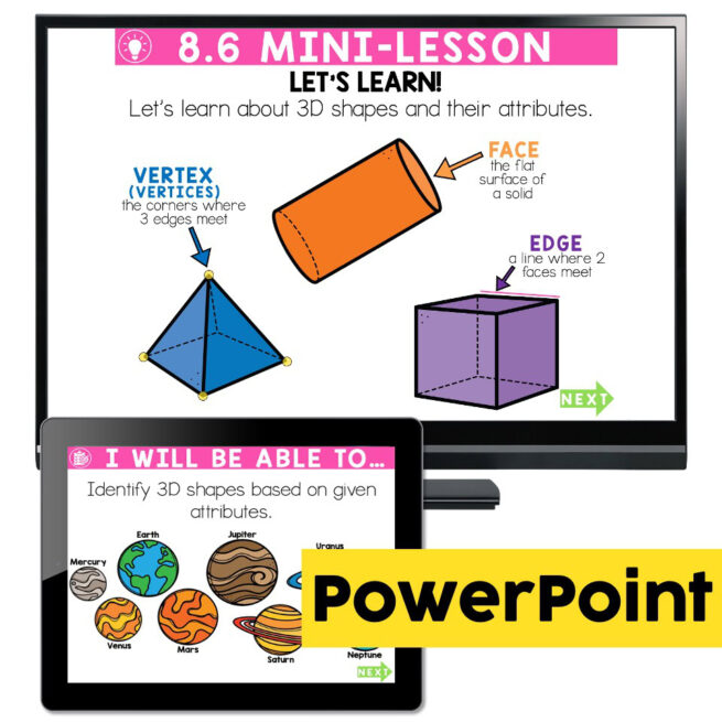 Lucky to Learn Math - 3D Shapes - Lesson 8.6 - Teaching Slides ...
