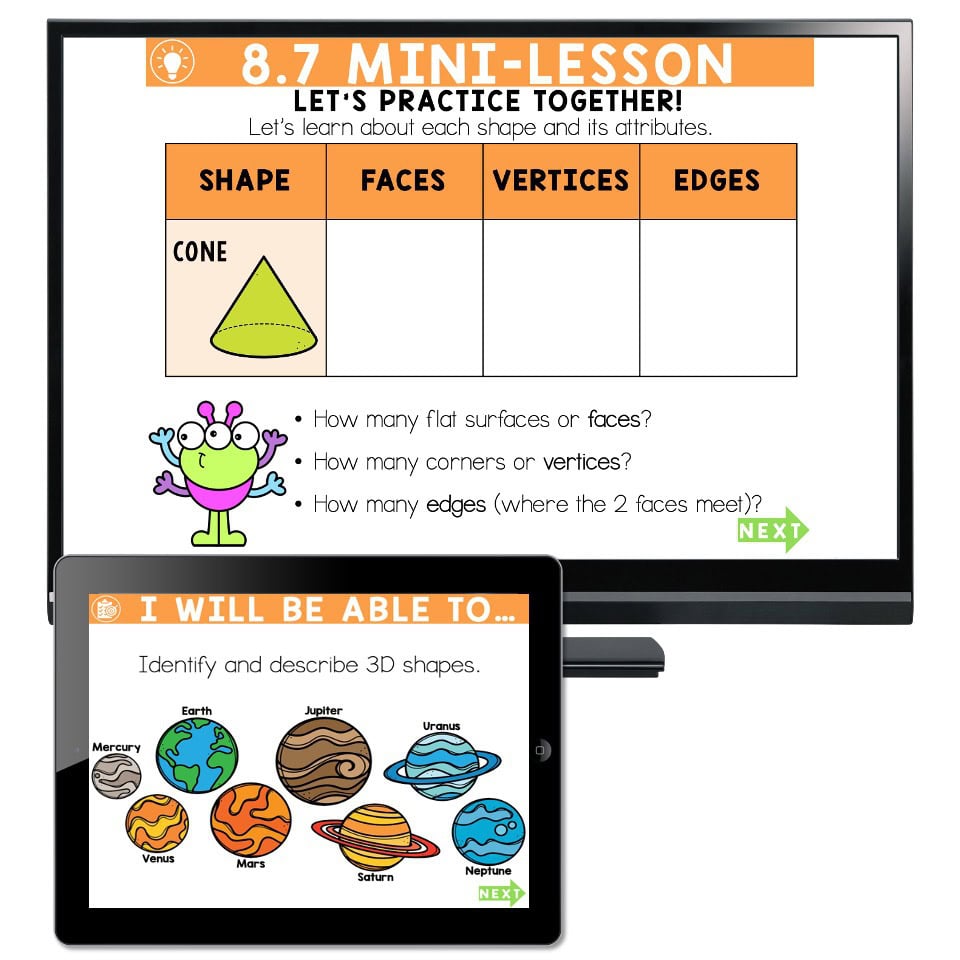 Lucky to Learn Math - 3D Shapes - Lesson 8.7 - Teaching Slides - Lucky ...