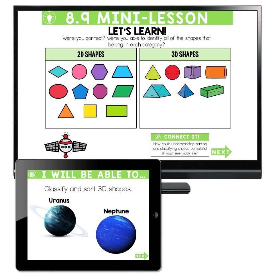 Lucky to Learn Math - 3D Shapes - Lesson 8.9 - Teaching Slides - Lucky ...