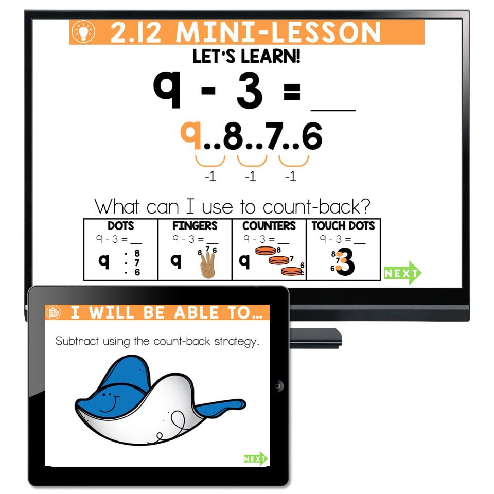 Lucky to Learn Math - Count Back - Lesson 2.12 - Teaching Slides ...