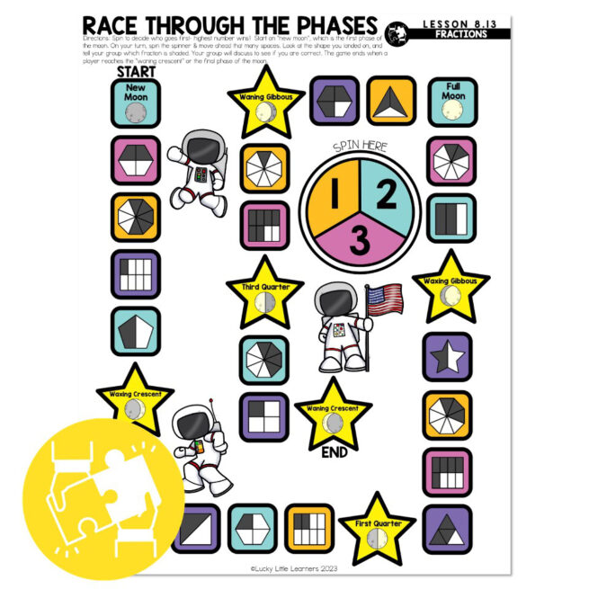 Lucky to Learn Math - Fractions - Lesson 8.13 - Collaboration - Race ...