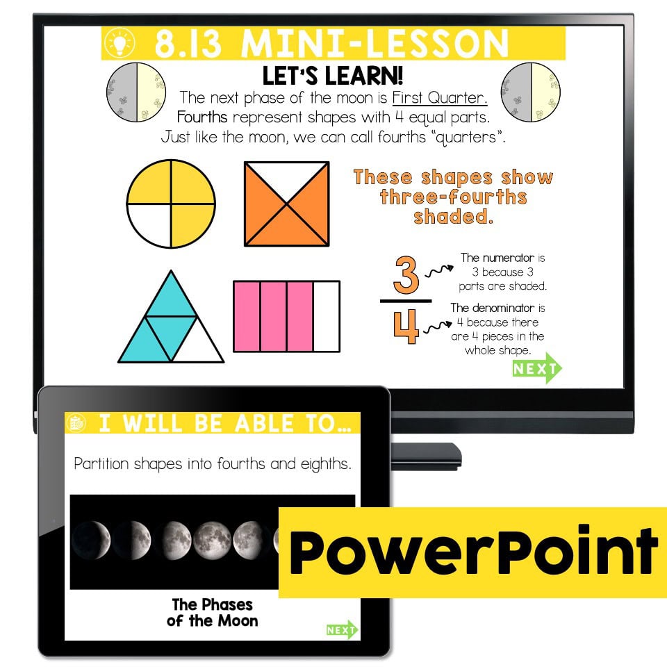 Lucky to Learn Math - Fractions - Lesson 8.13 - Teaching Slides ...
