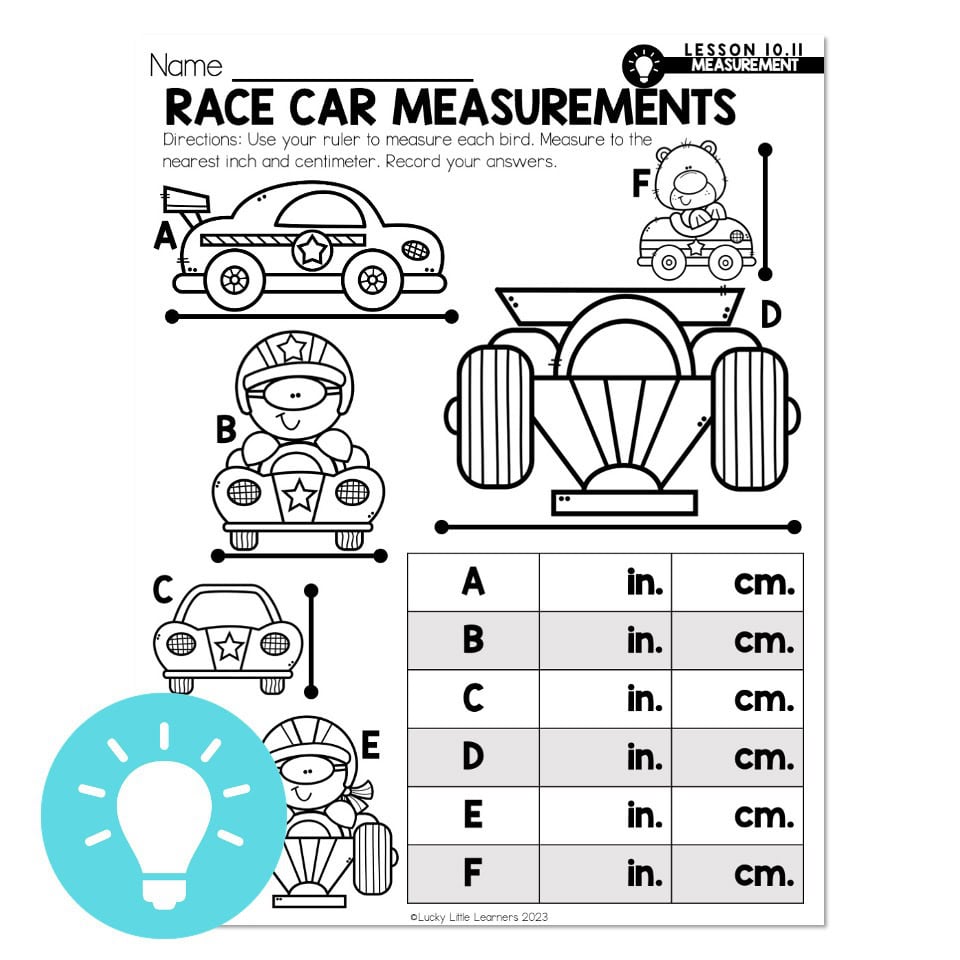 Lucky to Learn Math - Lesson 10.11 - Measurement Review - Mini Lesson ...
