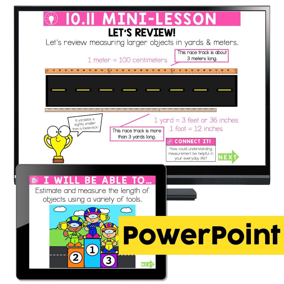 Lucky to Learn Math - Lesson 10.11 - Measurement Review - Teaching ...