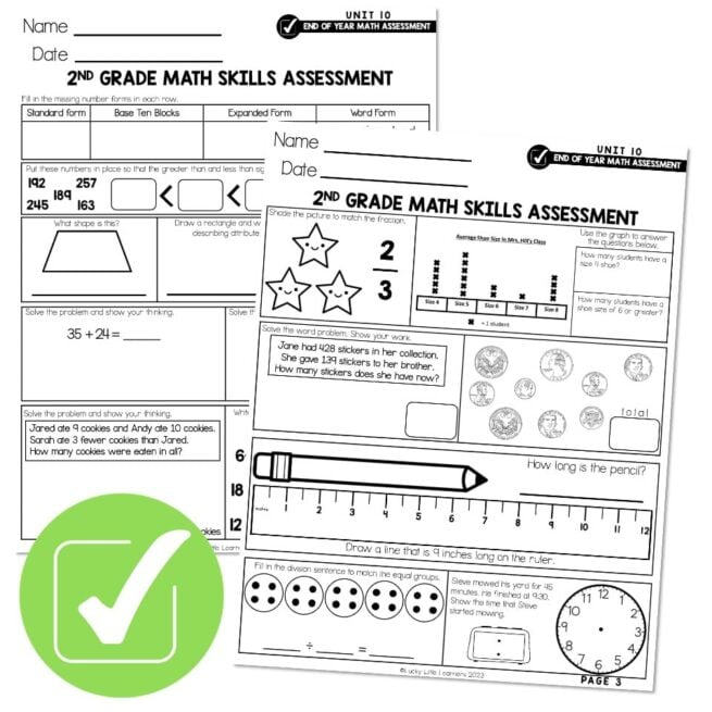 Lucky to Learn Math - Lesson 10.15 Cumulative Math Review - End of Year ...