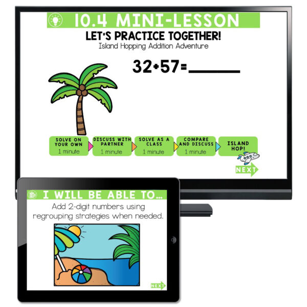 Lucky to Learn Math - Lesson 10.4 - 2-Digit Addition Review - Teaching ...