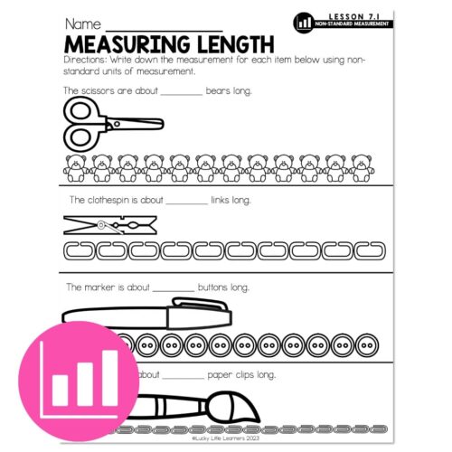 Lucky to Learn Math - Lesson 7.1 - Non-Standard Measurement ...