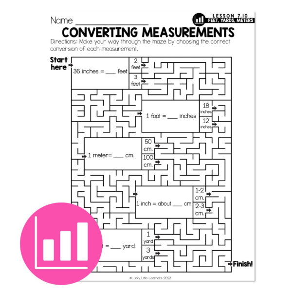 Lucky to Learn Math - Lesson 7.10 - Feet, Yards, Meters ...