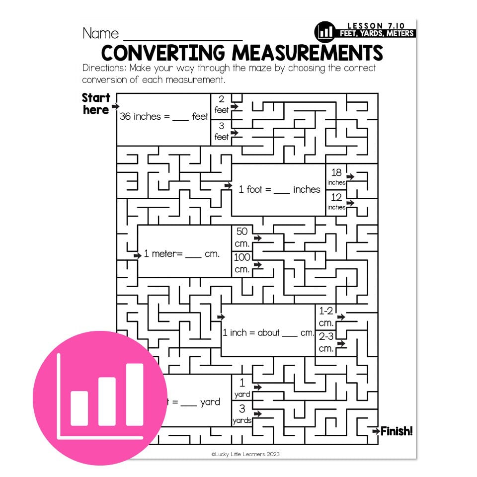 Lucky to Learn Math - Lesson 7.10 - Feet, Yards, Meters ...