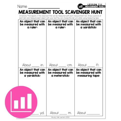 Lucky to Learn Math - Lesson 7.11 - Measurement Tools - DIfferentiation ...