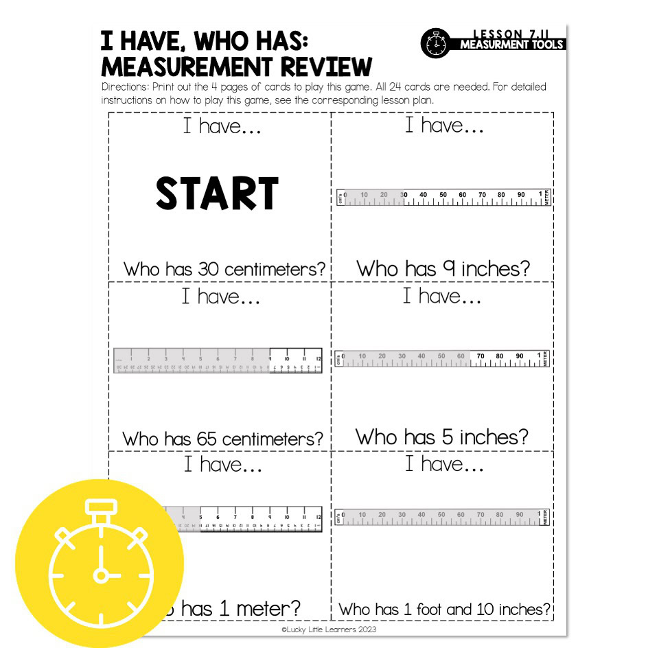 Lucky to Learn Math - Lesson 7.11 - Measurement Tools - Warm Up - I ...