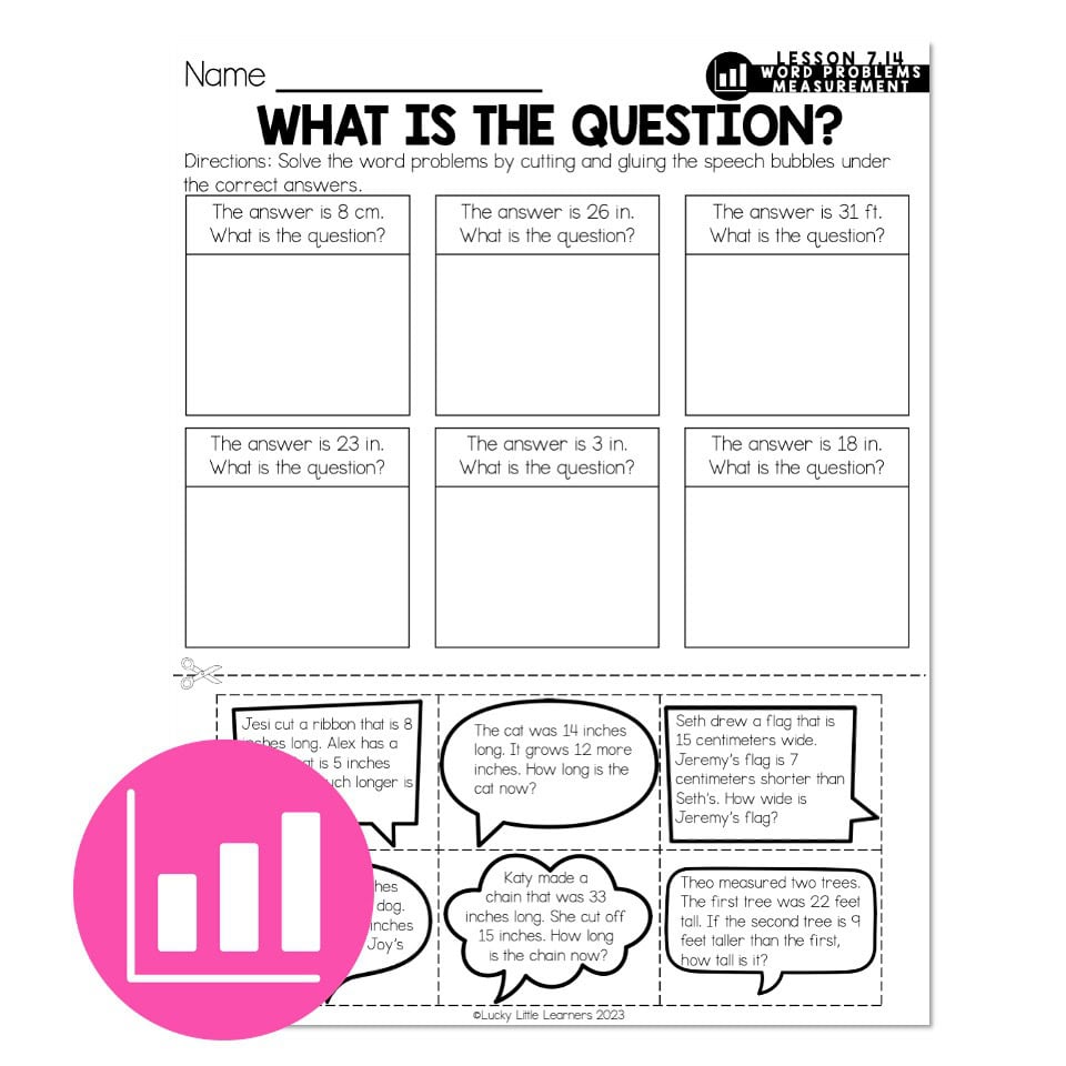 Lucky to Learn Math - Lesson 7.14 - Measurement Word Problems ...