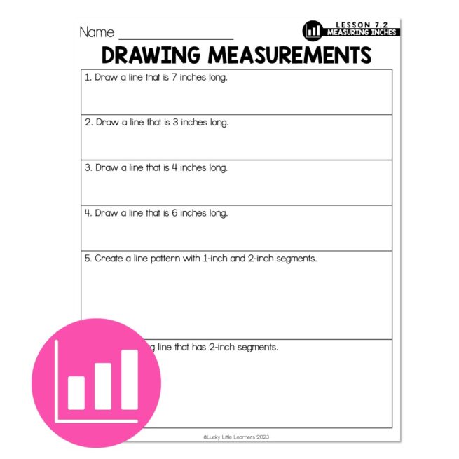 Lucky to Learn Math - 7.2 - Measuring Inches- Differentiation - Drawing ...