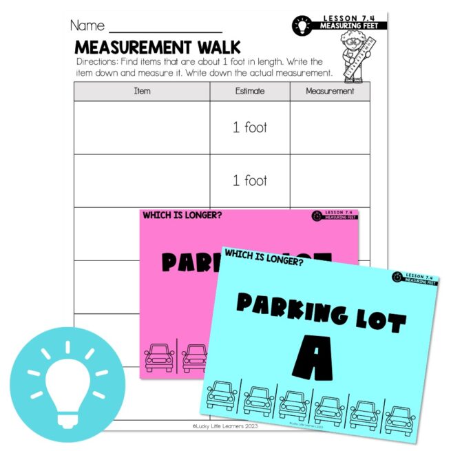 Lucky to Learn Math - Lesson 7.4 - Measuring Feet - Mini Lesson ...