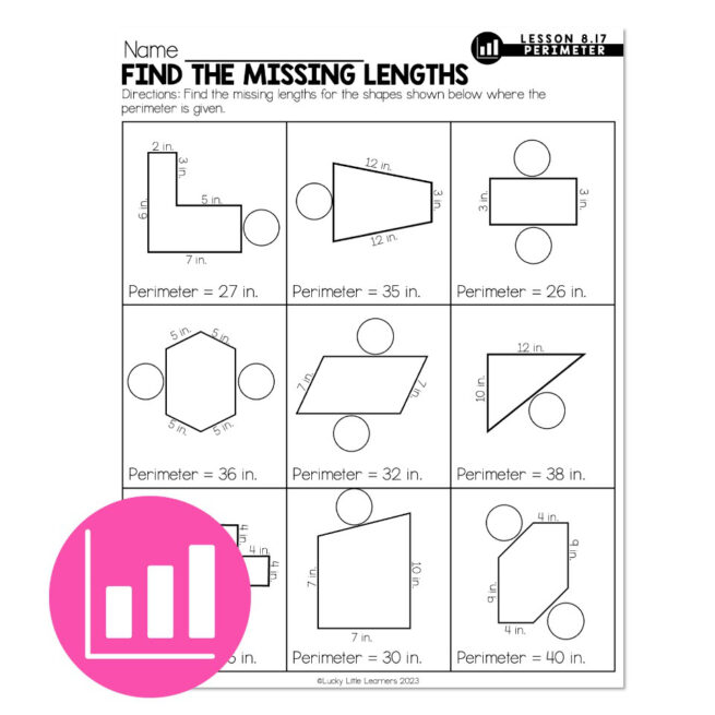Lucky to Learn Math - Perimeter - Lesson 8.17 - Differentiation - Find ...