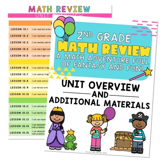 Lucky to Learn Math - Unit 10 - End of Year Review - Unit Overview and ...