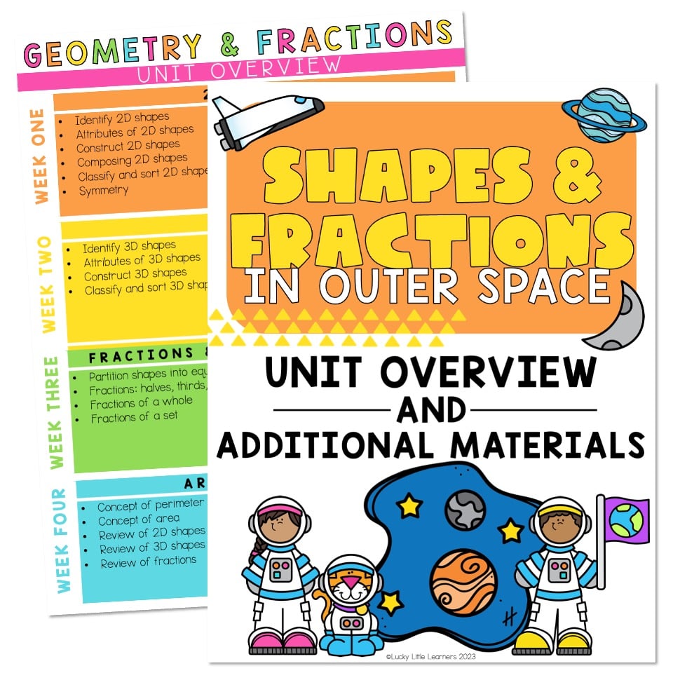 Lucky to Learn Math - Unit 8 - Geometry and Fractions - Unit Overview ...