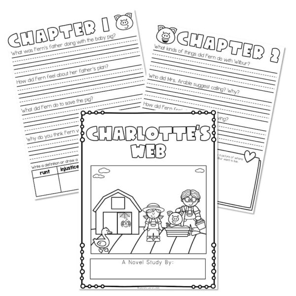 Novel Studies - Charlotte's Web - Lucky Little Learners