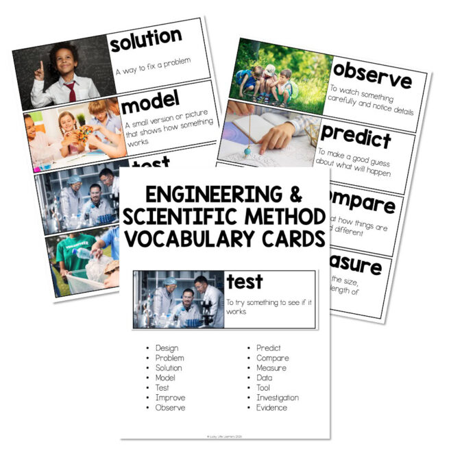 Science - NGSS Vocabulary Cards - Engineering and Scientific Method ...