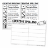 Spelling Word Work Practice - Roll and Spell Creative Spelling - Lucky ...