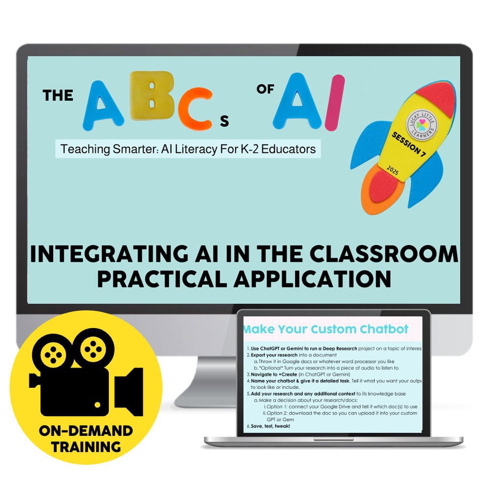 The ABCs of AI – AI Literacy for K-2 Educators – Session 7 ...