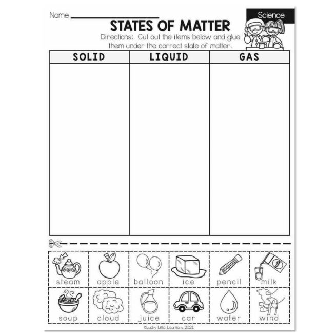 Winter - Early Finishers 2nd Grade - Science - States of Matter - Lucky ...