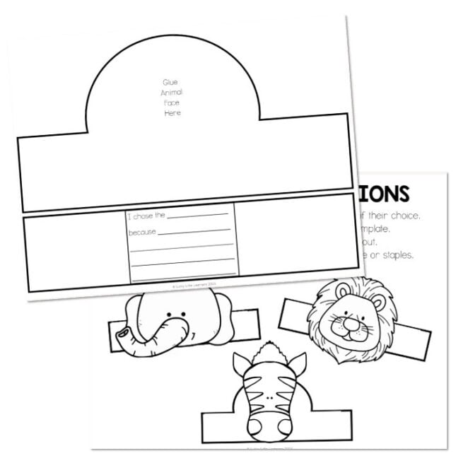 Zoo Transformation - Craft - Animal Crown - Lucky Little Learners