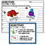 1st Grade Grammar Center - Adjectives - Lucky Little Learners