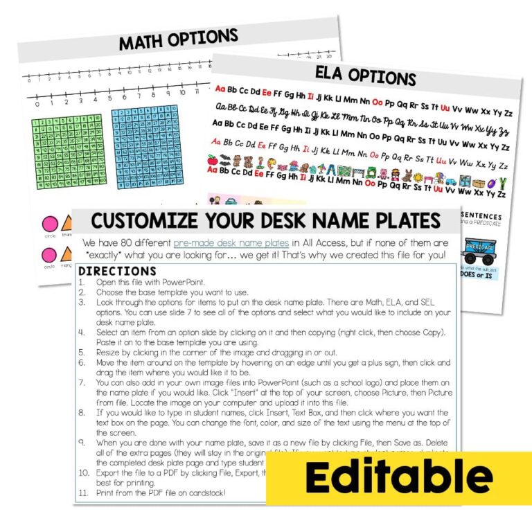 Editable Classroom Labels - Supply - Lucky Little Learners