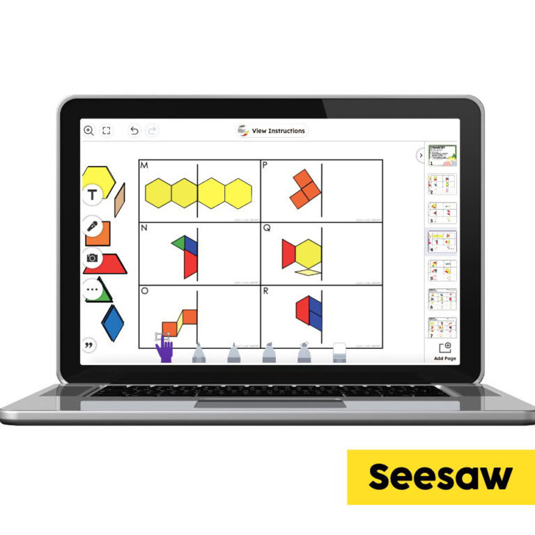Digital Seesaw - 2nd Grade May Math Center - Symmetry - Lucky Little ...