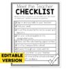 Editable - Classroom Setup - Open House - Meet the Teacher Checklist ...