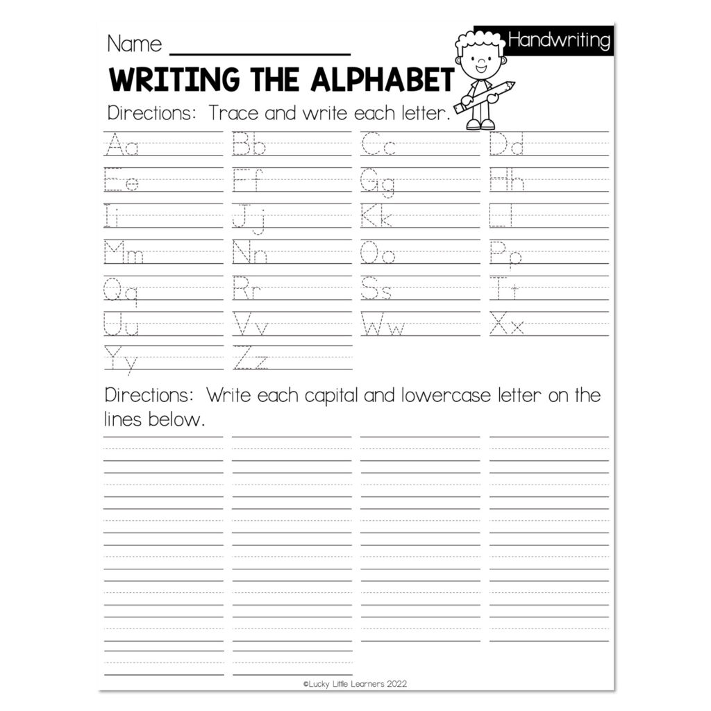 Fall- Early Finishers 1st Grade - ELA - Handwriting - Writing the ...