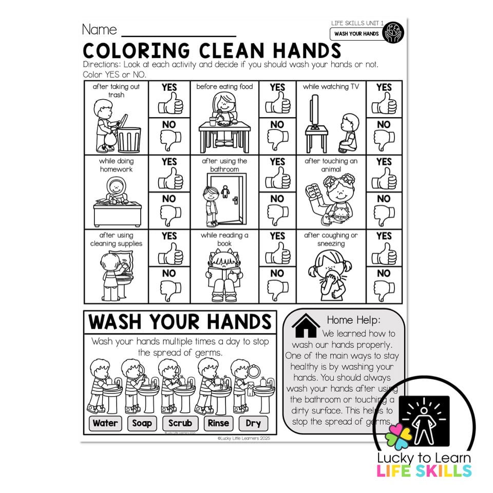 Lucky to Learn Life Skills - Unit 1 Personal Responsibility and Hygiene ...