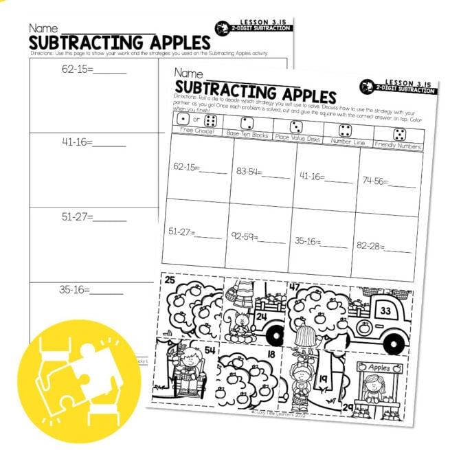Lucky to Learn Math - 2-Digit Subtraction Review - Lesson 3.15 ...