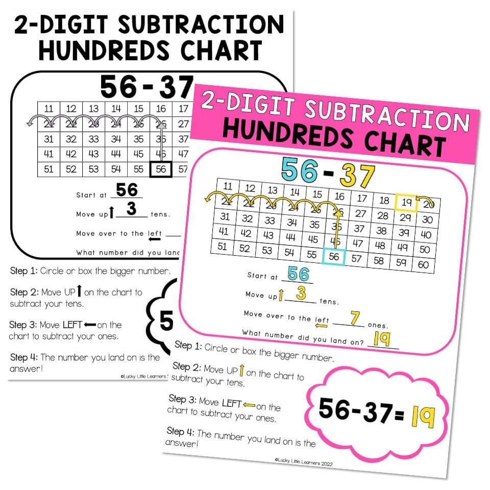 Lucky to Learn Math - 2-Digit and 3-Digit Addition and Subtraction ...