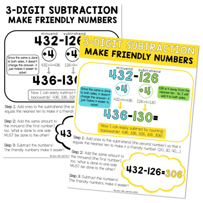 Lucky to Learn Math - 2-Digit and 3-Digit Addition and Subtraction ...