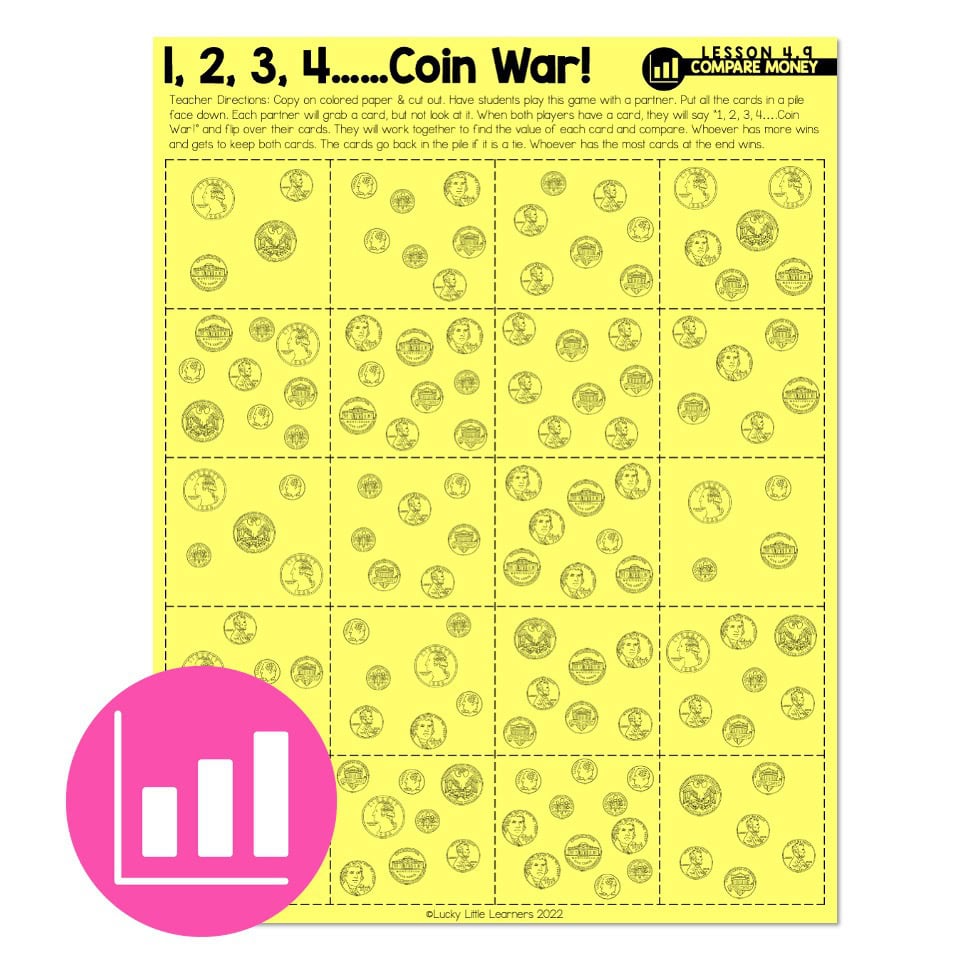 Lucky to Learn Math - Compare Money Amounts - Lesson 4.9 ...