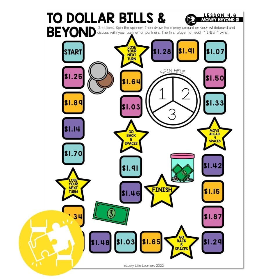 Lucky to Learn Math - Count Money Beyond One Dollar - Lesson 4.6 ...