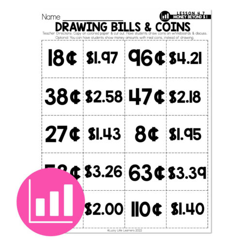 Lucky to Learn Math - Count Money Beyond One Dollar - Lesson 4.7 ...