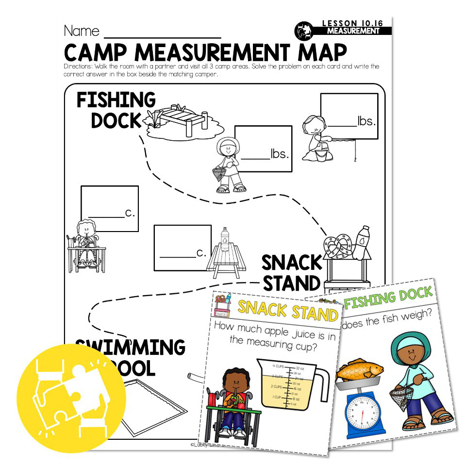 Lucky to Learn Math - Lesson 10.16 - Measurement - Collaboration - Camp ...